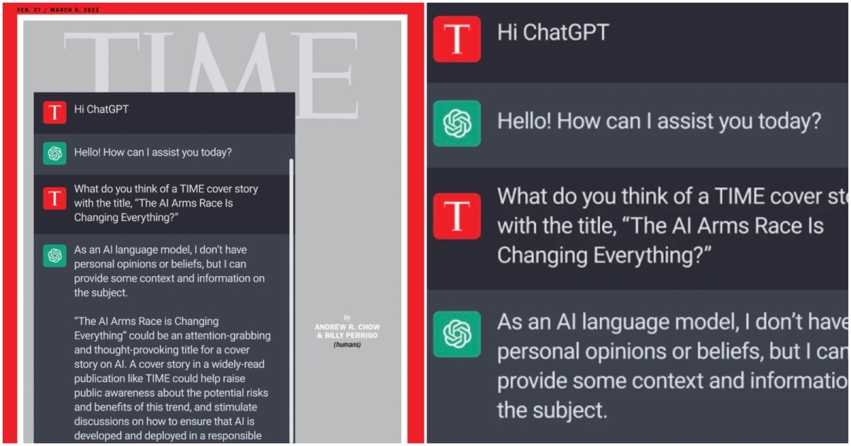 OpenAI's ChatGPT Featured on TIME Magazine's Cover OpenAI's ChatGPT Featured on TIME Magazine's Cover
